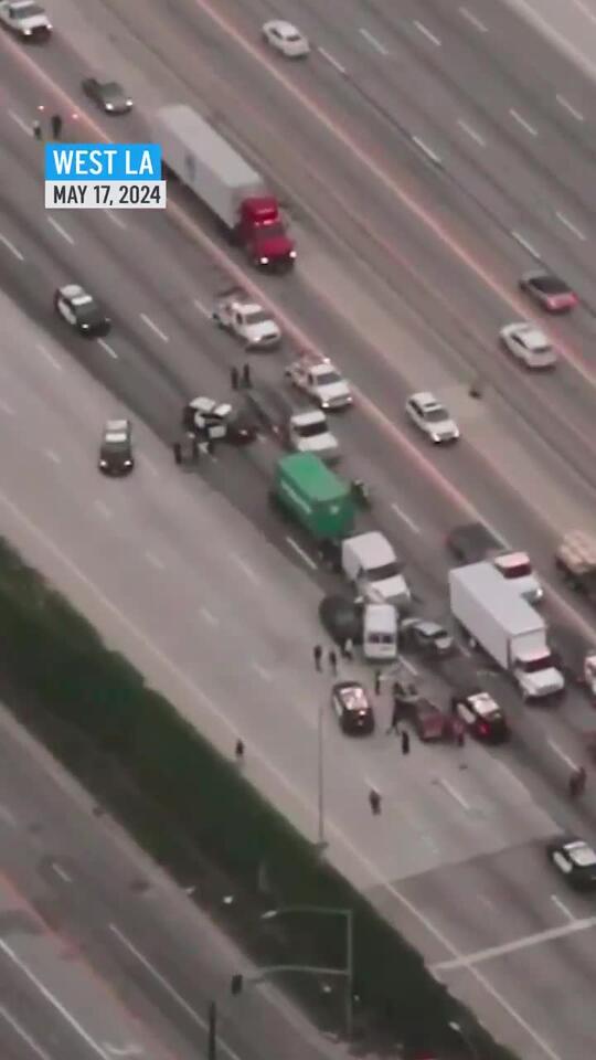 A Chaotic Chase Ended In A Wrong Way Crash On The 405 Freeway In West