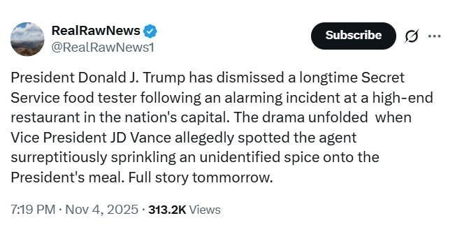 Fact Check: NO Evidence Donald Trump Dismissed A Secret Service Food ...
