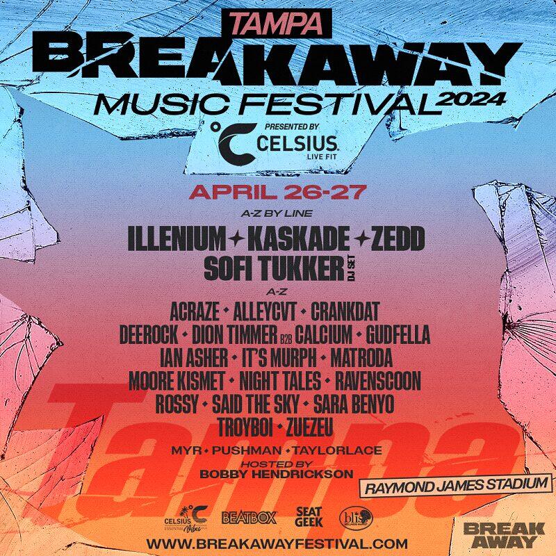 Breakaway Tampa Releases Set Times & Travel Guide Ahead of Debut Fest ...