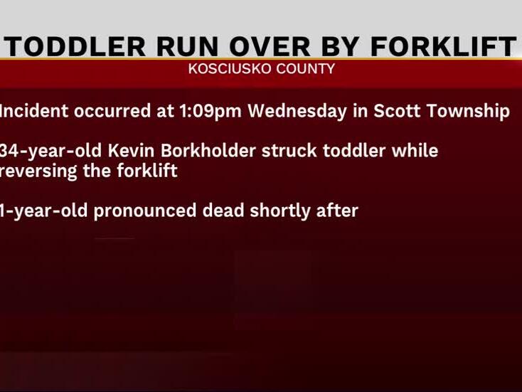One-year-old child dead following incident with forklift