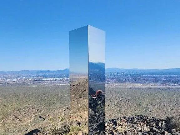 Mystery monolith appears in Nevada desert