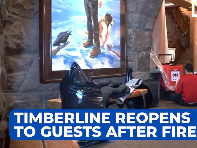 Timberline Lodge reopens to guests two days after roof fire