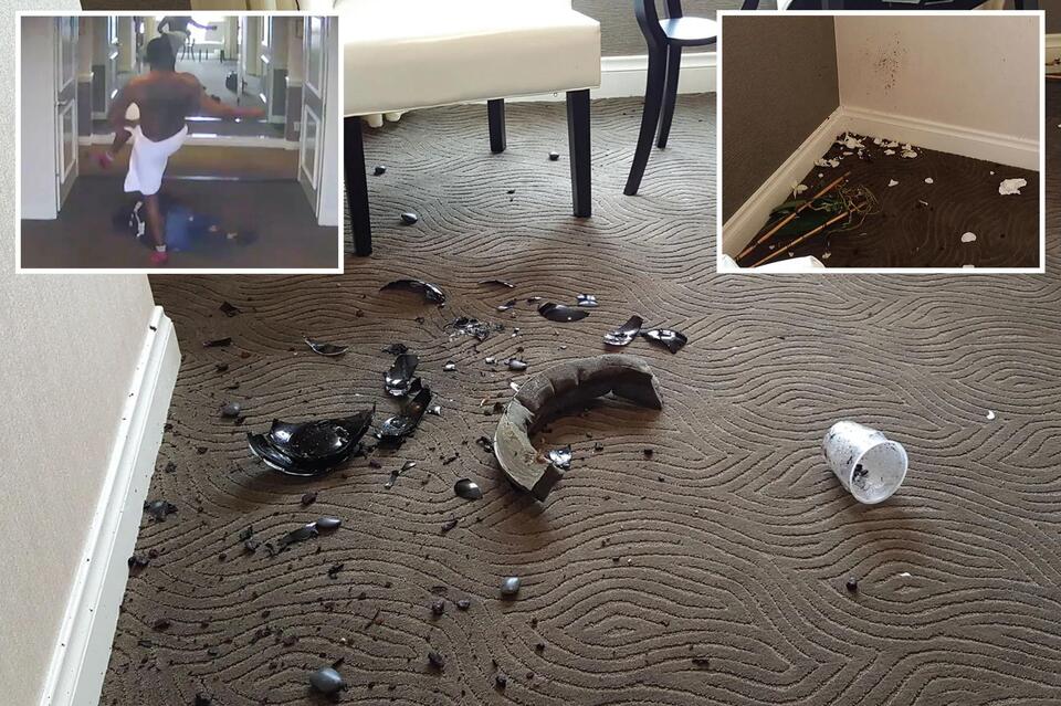 Never-before-seen photos reveal aftermath, broken vase Diddy threw at Cassie Ventura during 2016 ...