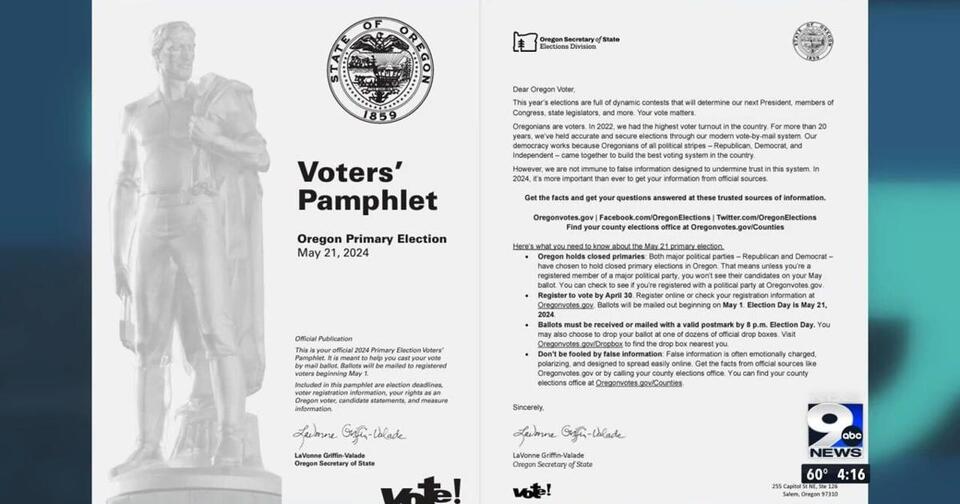 Donald Trump not on Oregon voter pamphlet - NewsBreak