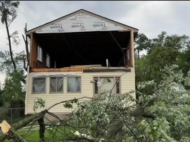Severe storms bring trail of damage near the Redford Township, Detroit ...