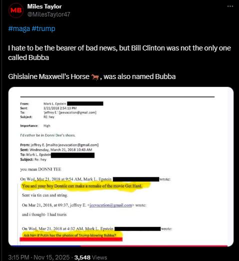 Fact Check: 'Bubba' Reference In Mark Epstein Email To Brother Jeffrey ...