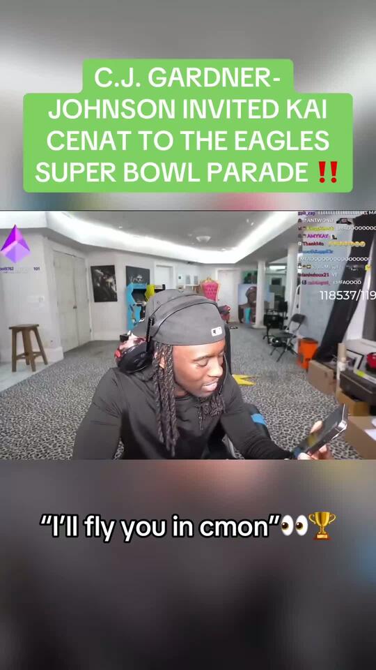 Kai in Philly would be a movie via Kai Cenat kaicenat superbowl philly ...