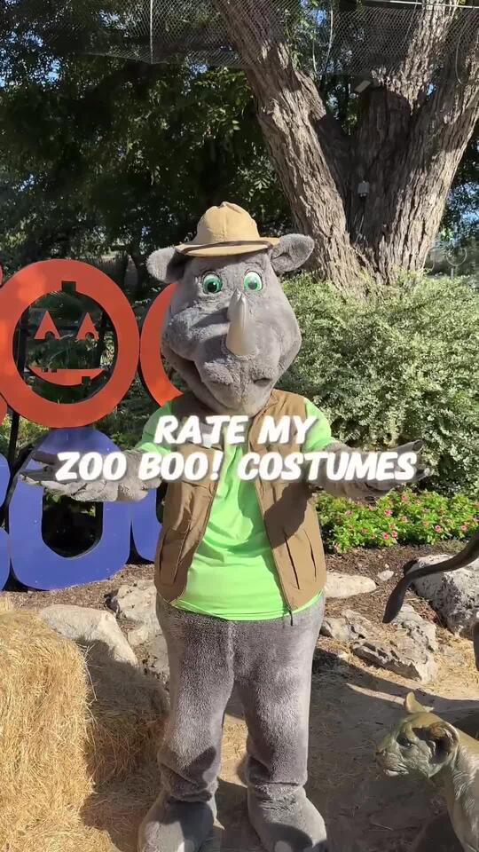 Dont forget to wear your costumes when you visit us for Zoo Boo ...