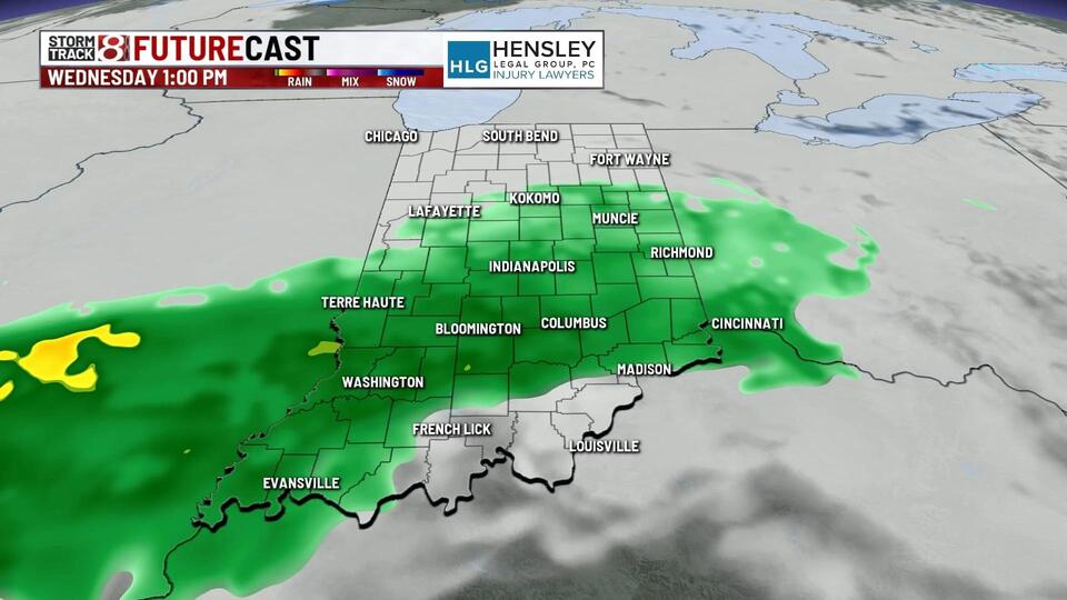 Damp Christmas Day, multiple 50 degree days to follow with more rain ...