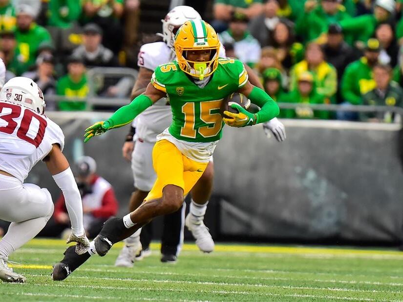 Oregon WR Tez Johnson remains focused on Fiesta Bowl before making an ...
