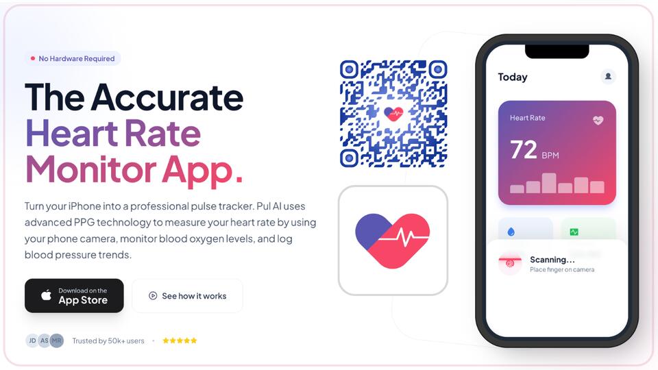 Pul AI Announces New Heart Rate Tracking App Using iPhone Camera Optics ...