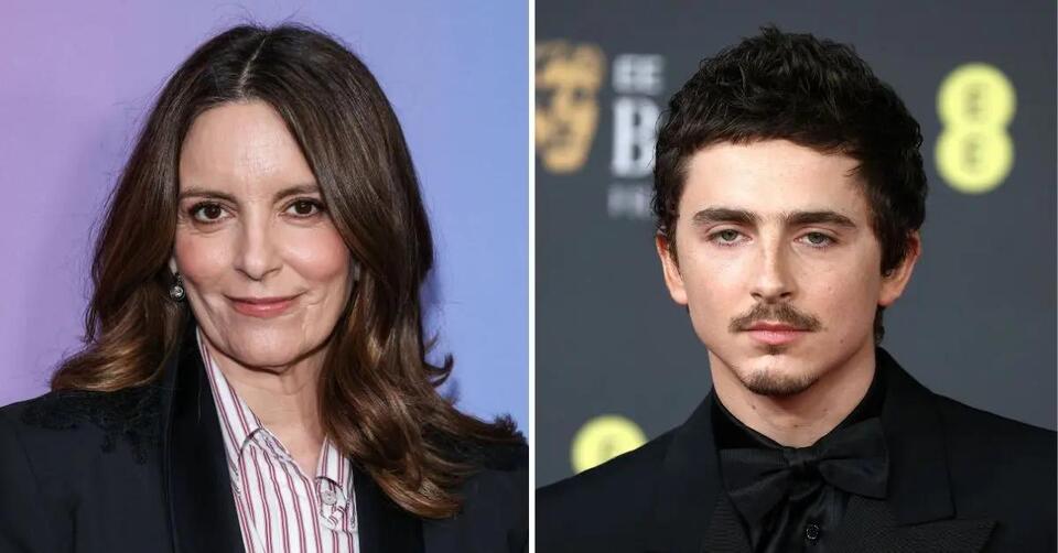 Tina Fey Clears the Air on Timothée Chalamet's Viral Manspreading ...