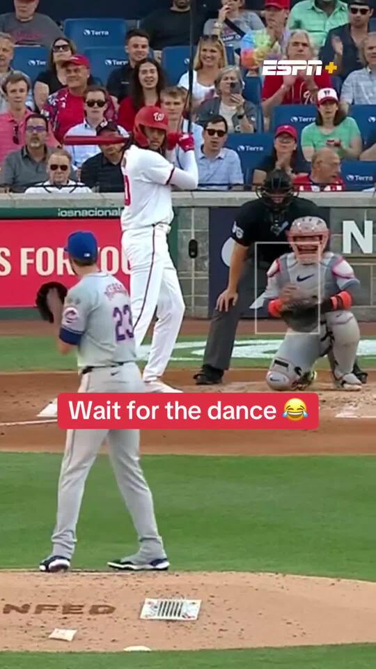 What a moment during your first MLB at bat for James Wood mlb Nationals ...