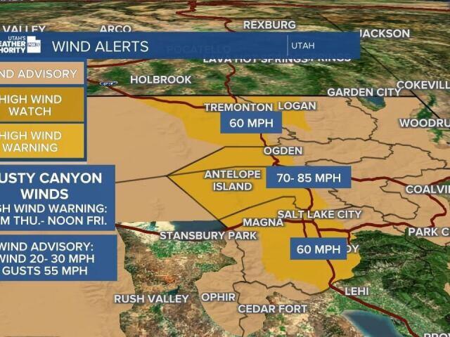 Prepare for a windy couple of days in northern Utah - NewsBreak