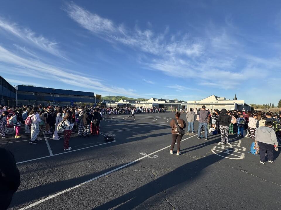 Flag Ceremony at Los Medanos Elementary - NewsBreak