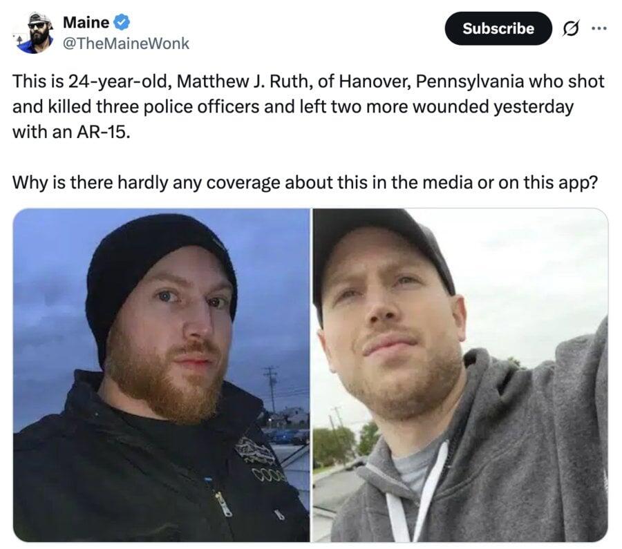 Fact Check: Photos Do NOT Show 'Matthew J. Ruth', Suspected Shooter Of ...