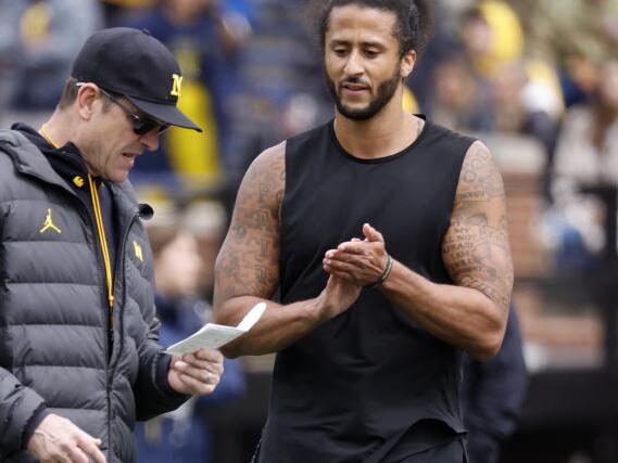 Jim Harbaugh has offered for Colin Kaepernick to join Los Angeles Chargers