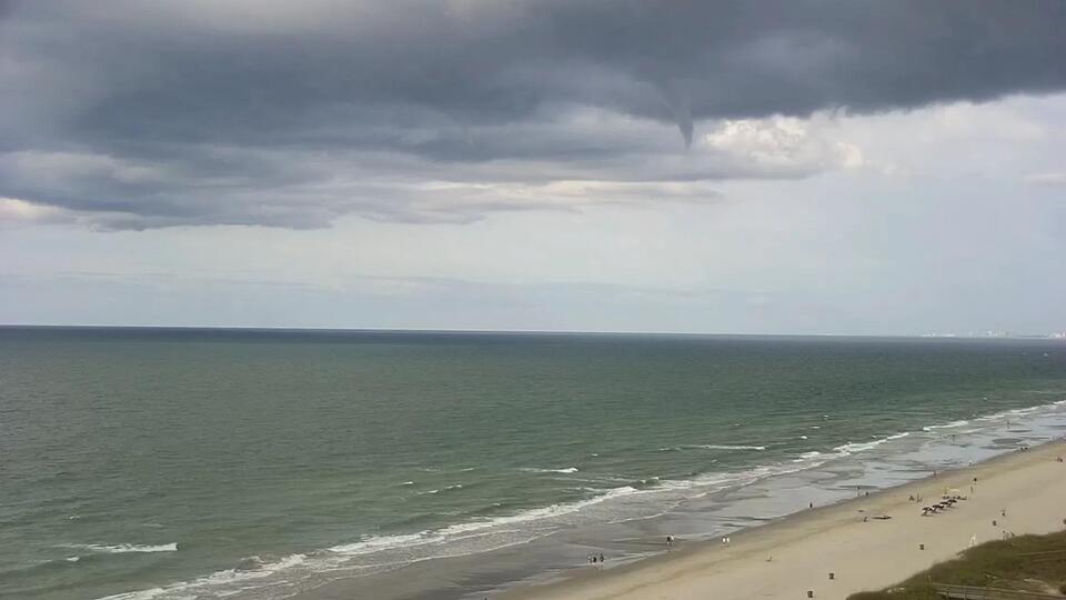 Funnel clouds spotted near Myrtle Beach, captivating local viewers ...