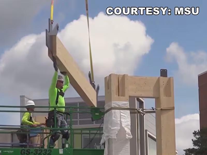 DNR gets help from MSU to use mass timber for new building in the Upper ...