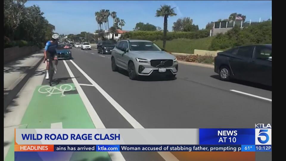 WATCH: Competitive cyclists nearly run down by raging California ...