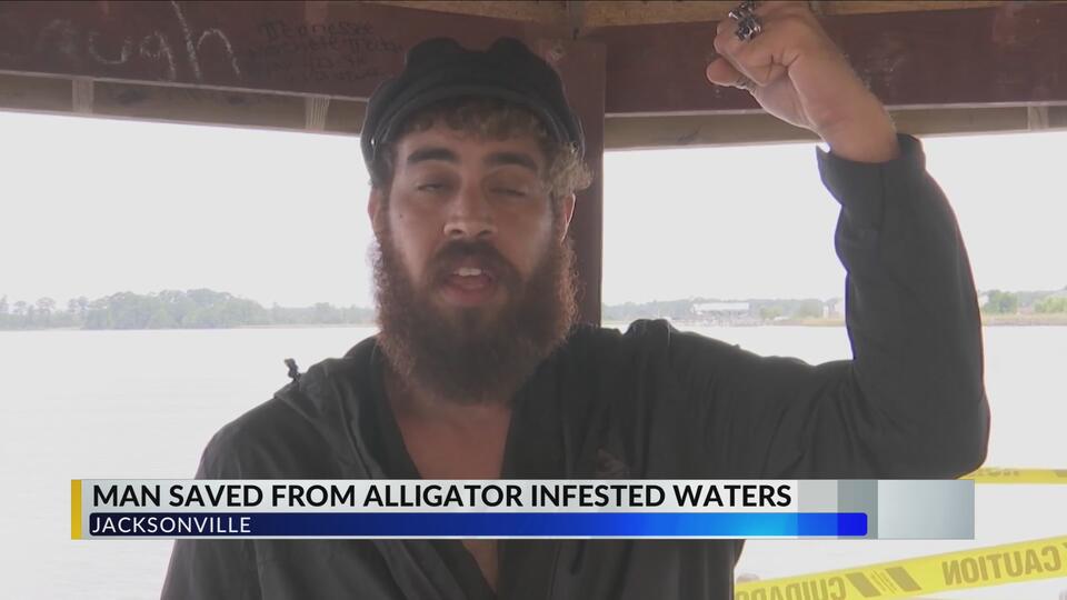 Jacksonville man saved after falling into alligator infested waters ...