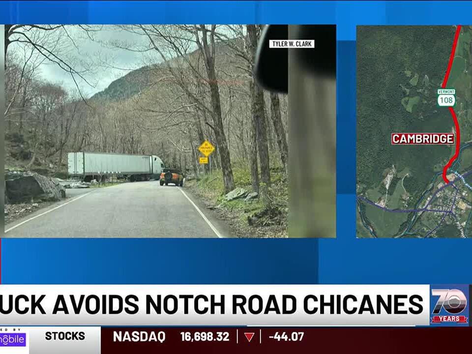 Notch Road barriers fail to stop tractor-trailer