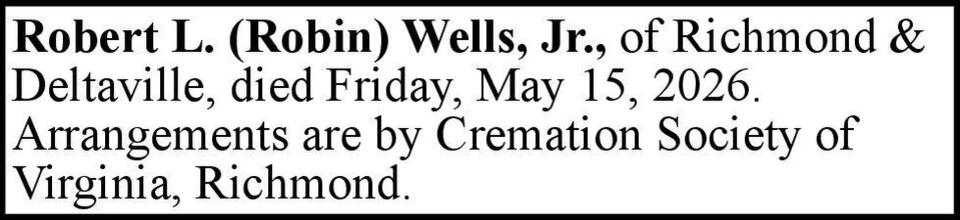 Robert L. (Robin) Wells, Jr. - NewsBreak
