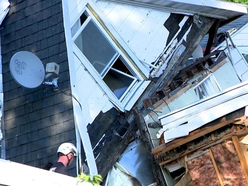 At least 10 people injured after an explosion collapses a home in Syracuse