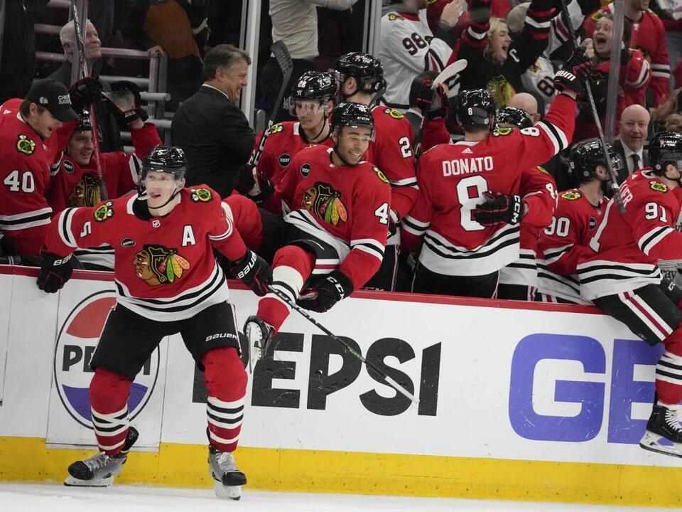 Connor Bedard scores 1st overtime goal, powers Blackhawks past Jets 2-1