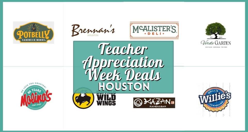 50+ Best Teacher Appreciation Week Deals Houston 2026: Verified ...