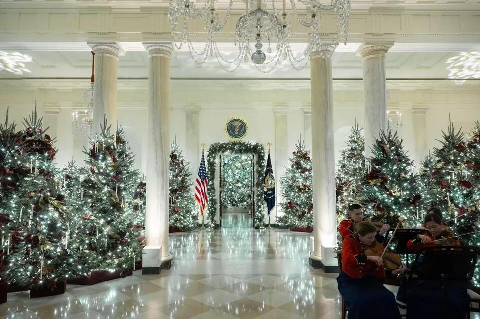 Melania Trump Unveils Holiday Decorations At The White House - NewsBreak