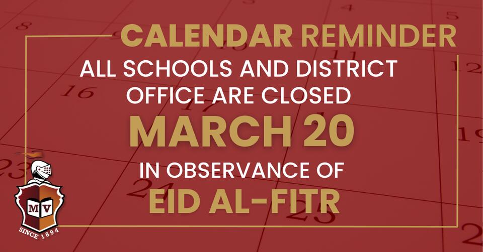 📅 Schools Closed March 20 for Eid al-Fitr - NewsBreak