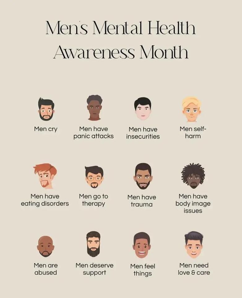 Breaking the Stigma: Men's Mental Health Awareness Month - NewsBreak
