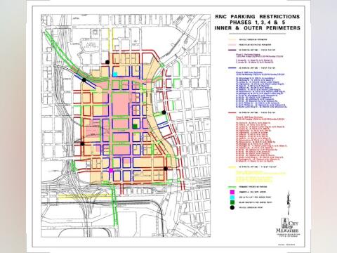 RNC parking restrictions downtown expected to take effect a week before convention