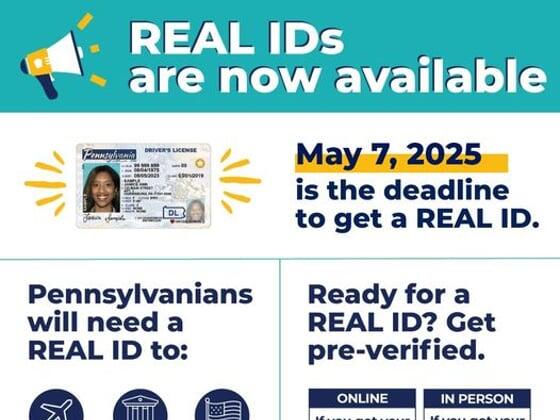PennDOT Announces Availability of REAL-ID Driver's Licenses, Photo IDs