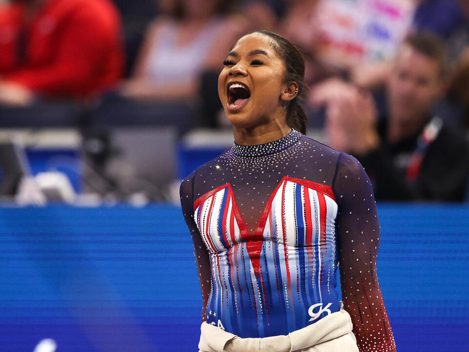 Jordan Chiles Turns Heads With One-of-a-Kind Kicks in Glamorous New York Event: Look