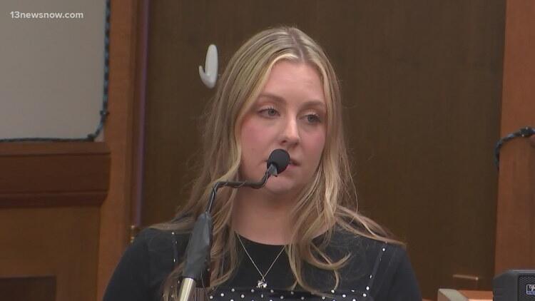 Abby Zwerner takes the stand after she was shot by student - NewsBreak
