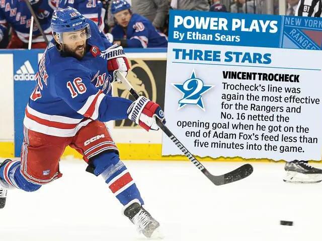 Vincent Trocheck’s opening goal jump-starts Rangers