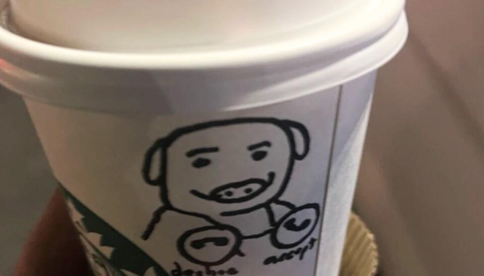 Norwalk Starbucks Employee Thinks Pig Drawing Is Protest, Not Just ...