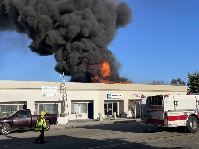 Multiple businesses destroyed after 3-alarm fire in Escondido