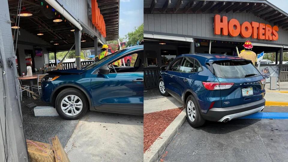 Car crashes into Hernando County Hooters - NewsBreak