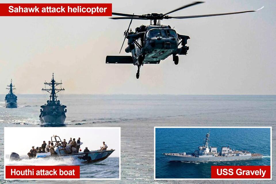 US forces sink 3 boats, kill gunmen after attack by Yemen’s Houthi ...