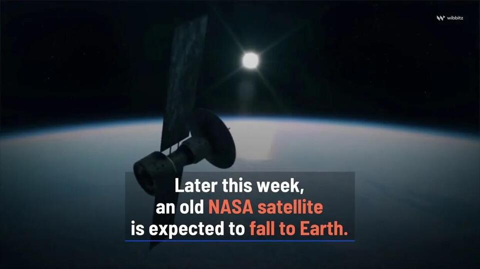 A disused satellite is crashing back down to Earth and it could hit us ...