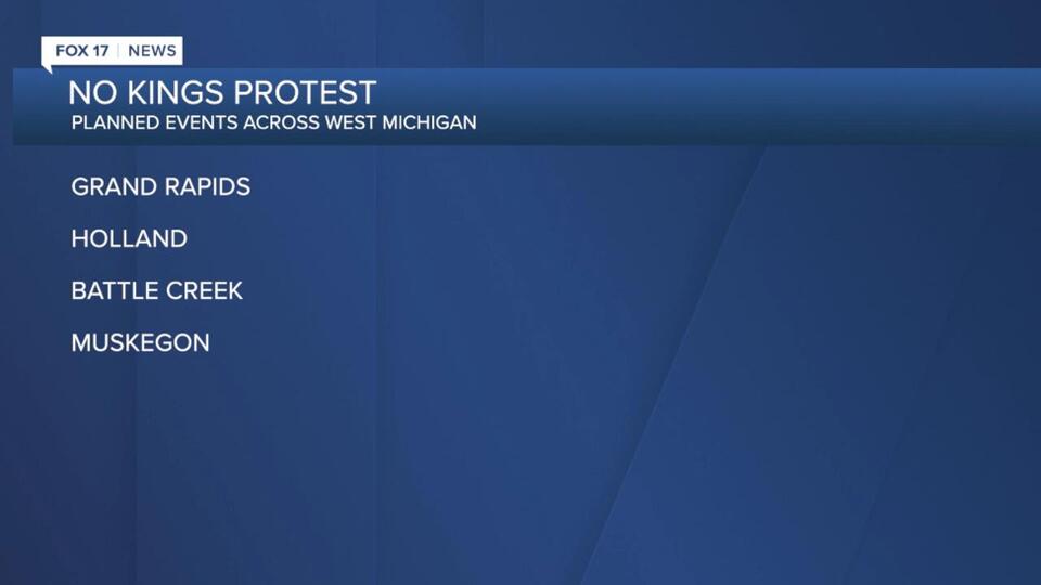 More than a dozen 'No Kings' protests planned across West Michigan ...
