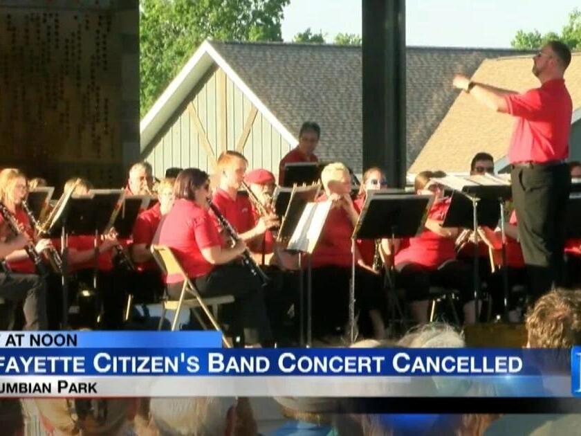 Lafayette Citizen's Band Concert Cancelled