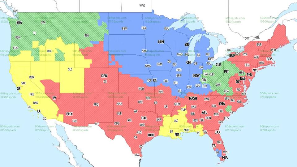 NFL Week 2 TV coverage maps: What games will air where you live ...