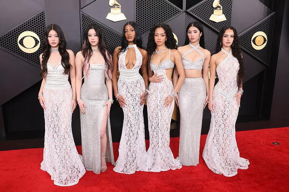 For Katseye, It’s All Glitter and Naked Dresses the 2026 Grammy Awards ...