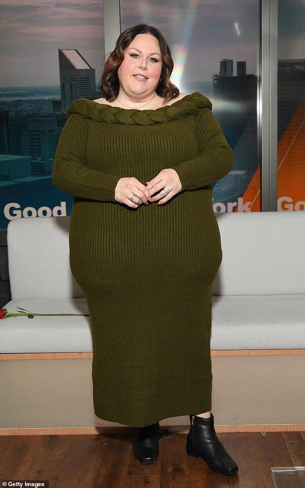 This Is Us actress Chrissy Metz models tight green dress nearly one ...