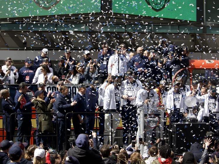 CT celebrates UConn men’s basketball championship win