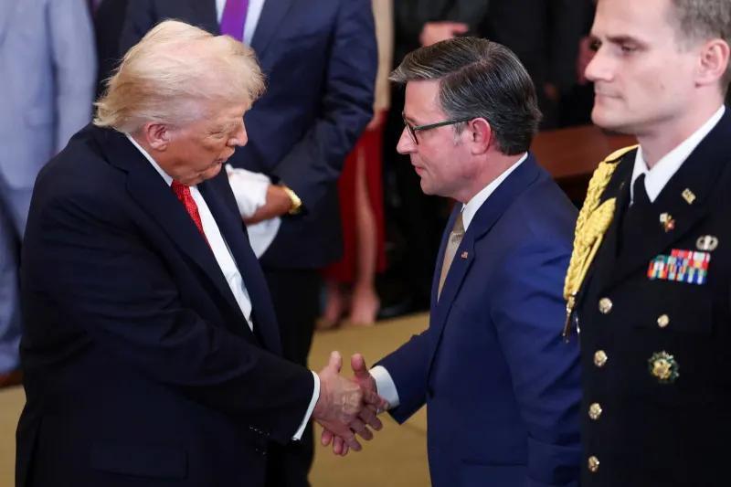 ‘I’m the speaker and the president!’ Trump humiliates Mike Johnson in ...